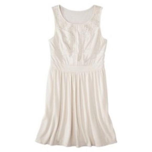Dresses | Off White Lace Dress From Target | Poshmark